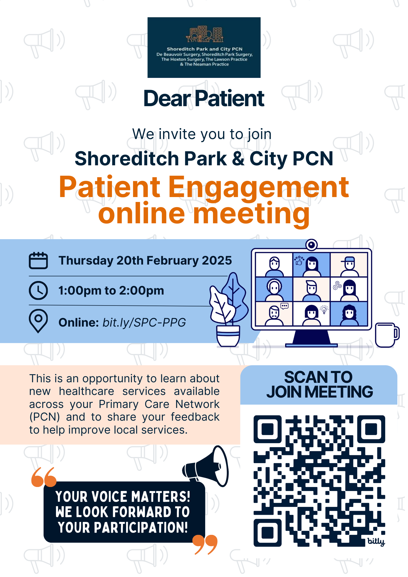Shoreditch Park & City PCN Patient Engagement Online Event - De ...